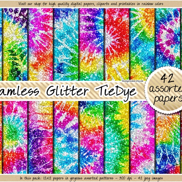 Glitter Tie Dye - Etsy