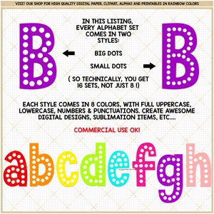 Bright Alphabet PNG Kids Font Marquee Alpha Rainbow Sublimation Bundle ...