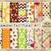 SALE Fall Digital Paper Pumpkin Spice Digital Paper Thanksgiving ...