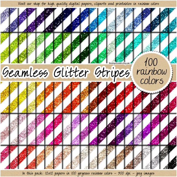 Gold Glitter Stripes - Etsy