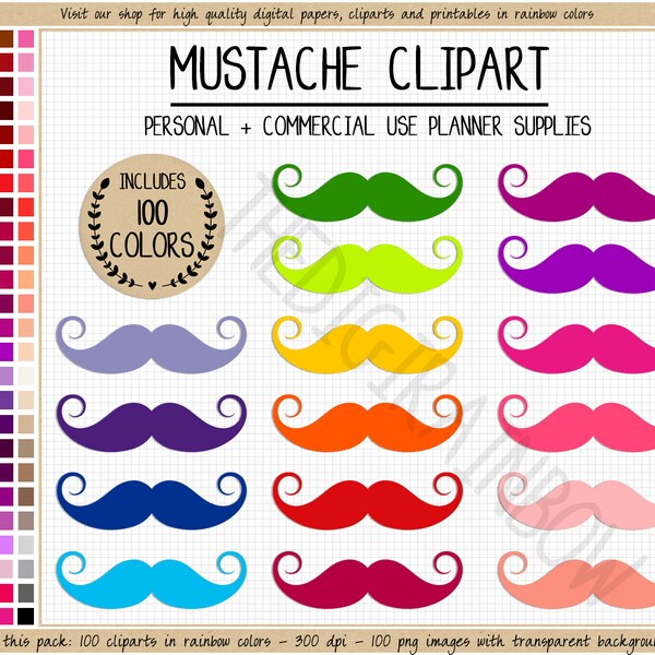 Mustache Decor - Etsy