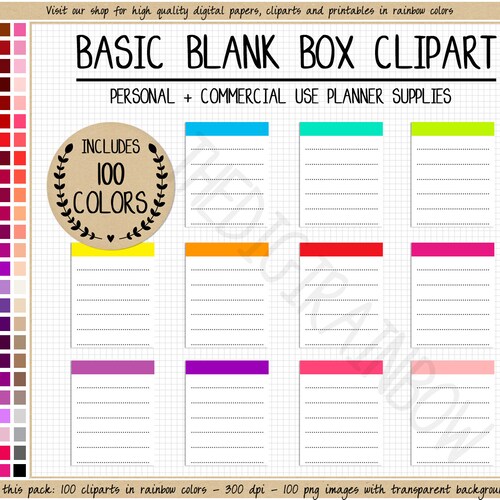 SALE 100 Glitter Full Box Planner Stickers Rainbow Planner - Etsy