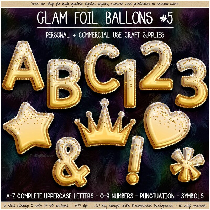 Foil Alphabet - Etsy