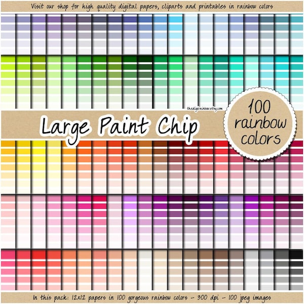 Color Chips Poster - Etsy