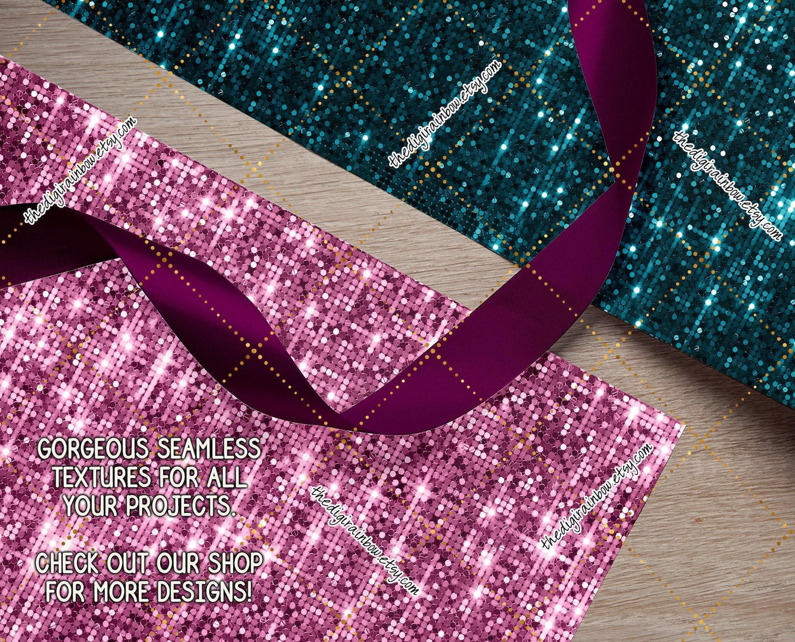 155 SEAMLESS Sequin Digital Paper Rainbow Disco Sequin Background ...