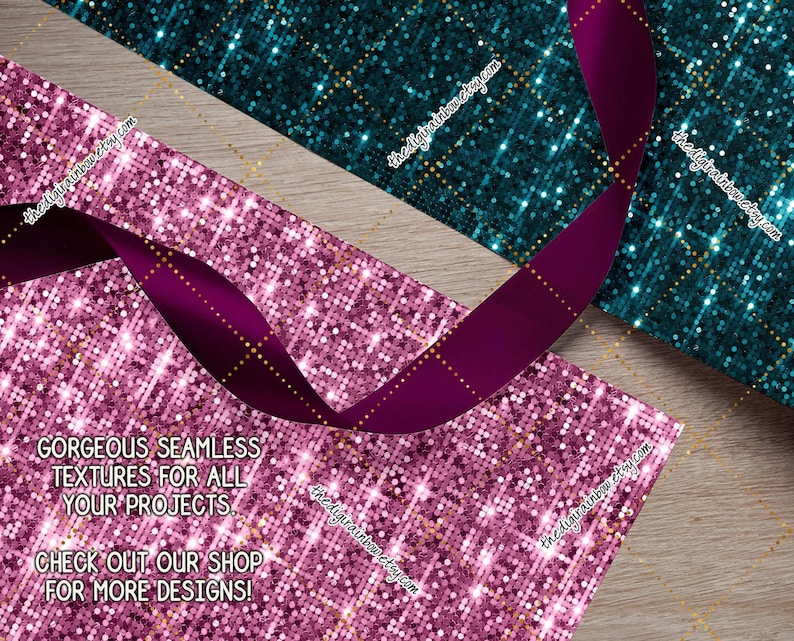 155 SEAMLESS Sequin Digital Paper Rainbow Disco Sequin Background ...