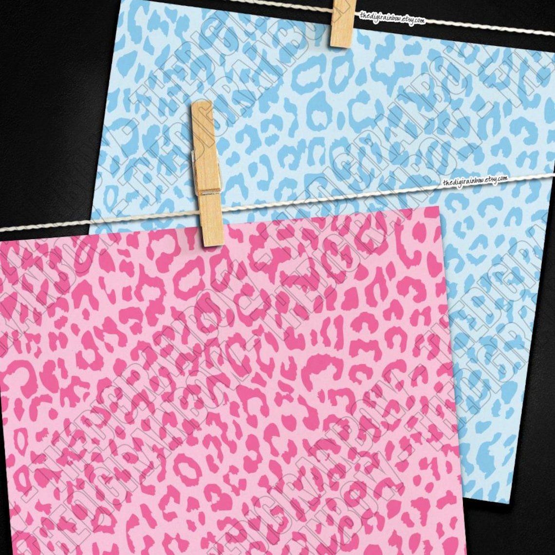 100 Seamless Cheetah Digital Paper Cheetah Pattern Rainbow Safari ...
