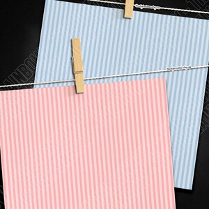 100 SEAMLESS Tinted Vertical Stripes Digital Paper Rainbow Pattern ...