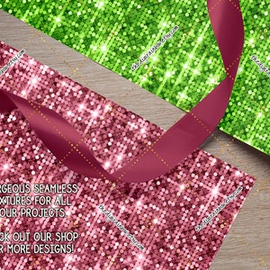 155 SEAMLESS Sequin Digital Paper Rainbow Disco Sequin Background ...