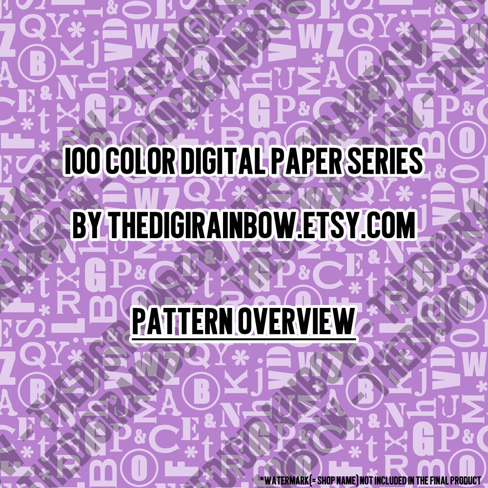 100 Alphabet Digital Paper Printable Alphabet Wall Art Rainbow - Etsy