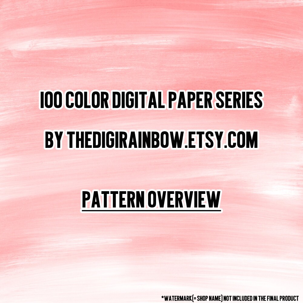 SALE 100 Ombre Watercolor Digital Paper Brush Painted Digital - Etsy