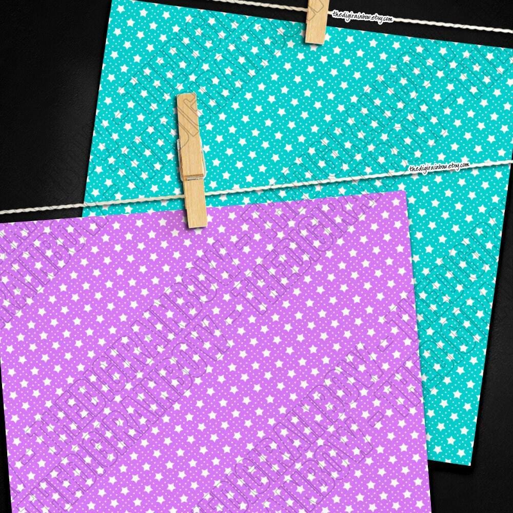 100 Star Digital Paper Seamless Christmas Digital Paper Christmas ...
