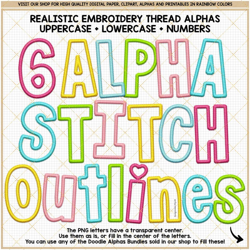 Embroidery Alphabet - Etsy