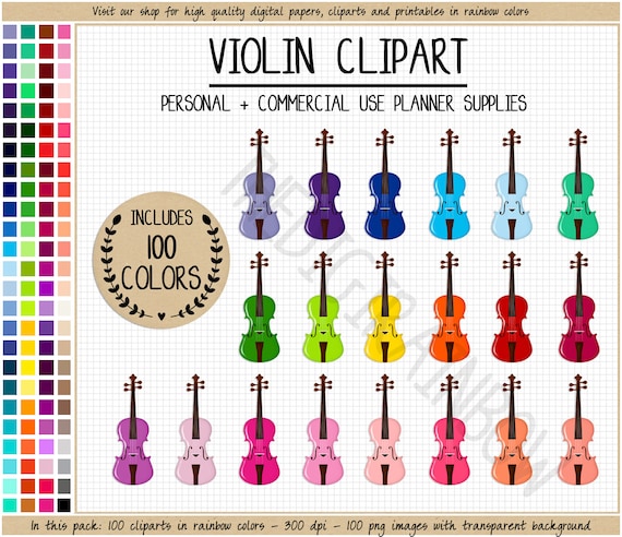 Rainbow Colored Violins
