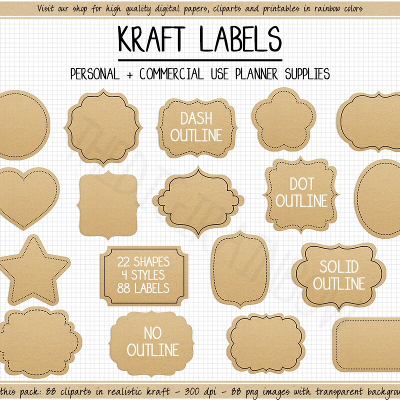 Kraft Christmas Tags - Etsy