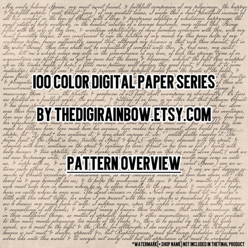 SALE 100 Love Letter Digital Paper Love Digital Paper Vintage - Etsy