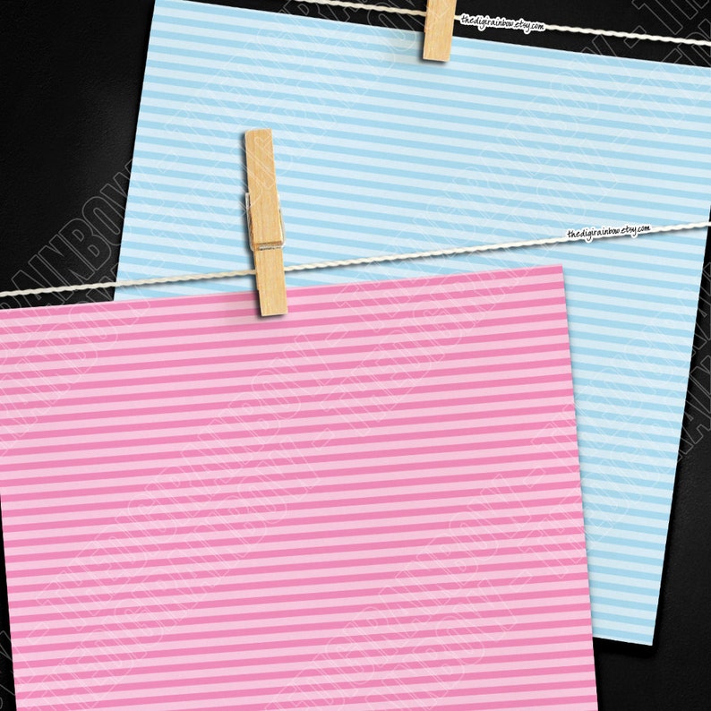 100 SEAMLESS Tinted Small Horizontal Stripes Digital Paper - Etsy