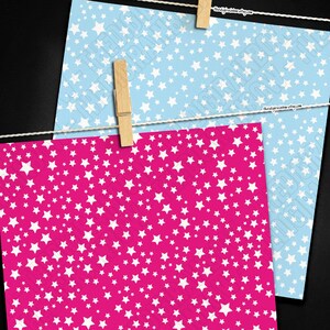 100 Seamless Star Digital Paper Starlight Pattern Printable Wrapping ...