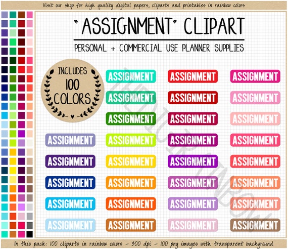 Assignment Clipart