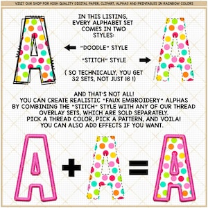 Ice Cream Doodle Alphabet PNG Bundle Summer Sublimation Popsicle ...