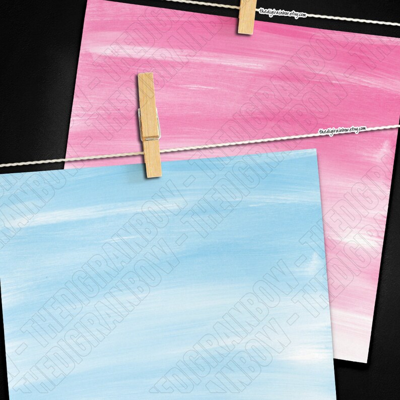 SALE 100 Ombre Watercolor Digital Paper Brush Painted Digital - Etsy