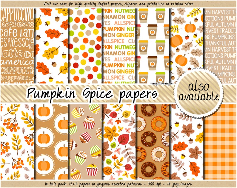 SALE Apple Digital Paper Fall Pattern Thanksgiving Background - Etsy