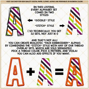 Halloween PNG Alphabet Doodle Font Black Cat Clipart Jack O Lantern ...