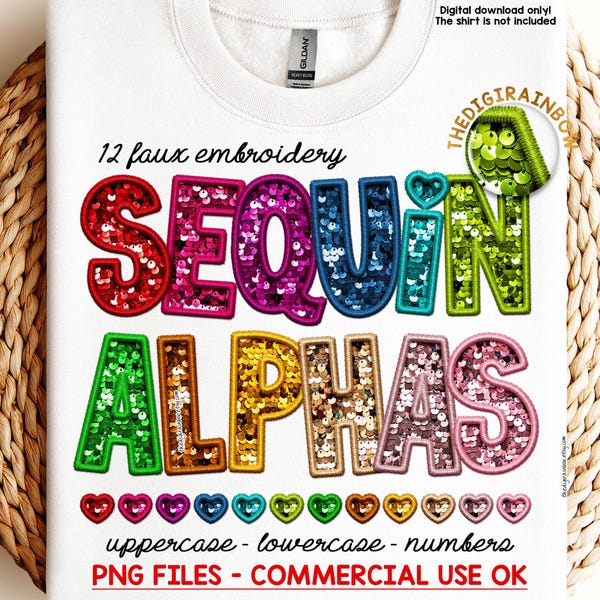 Sequin Letter Patchs - Etsy