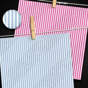 100 Seamless Seersucker Digital Paper Printable Stripe Pattern Rainbow ...