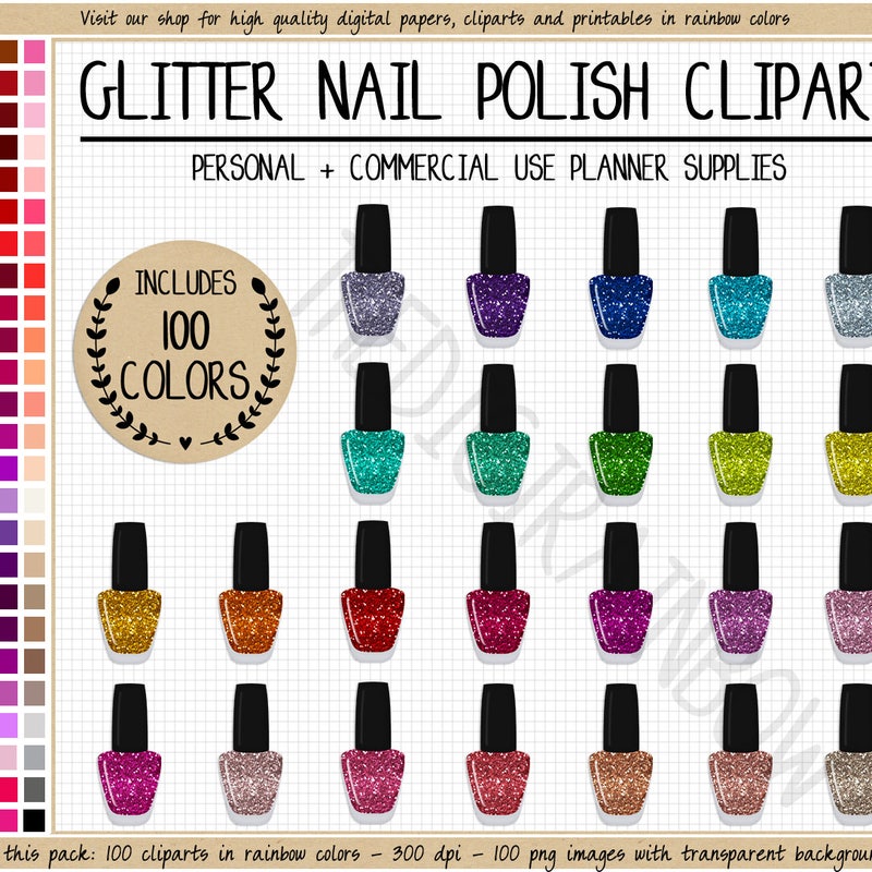 Glitter Nail Polish Etsy