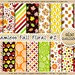 SALE Fall Digital Paper Pumpkin Spice Digital Paper Thanksgiving ...