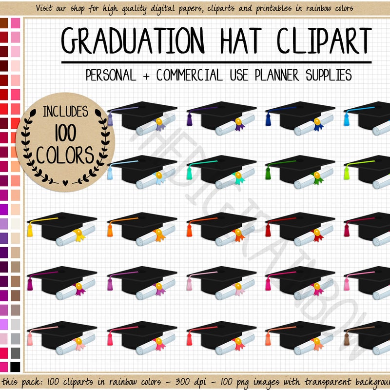 Rainbow Graduation - Etsy
