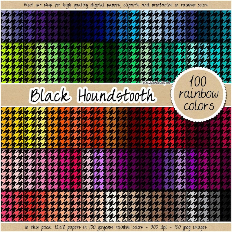 Houndstooth - Etsy