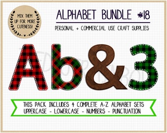 Red Plaid Font Png - Etsy