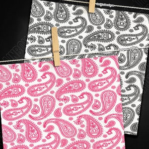 100 SEAMLESS Paisley Digital Paper Paisley Clipart Rainbow Paisley ...