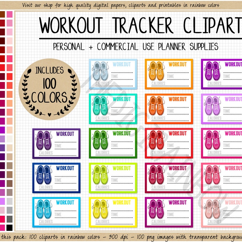 Fitness Icons for Workout Tracker - Etsy