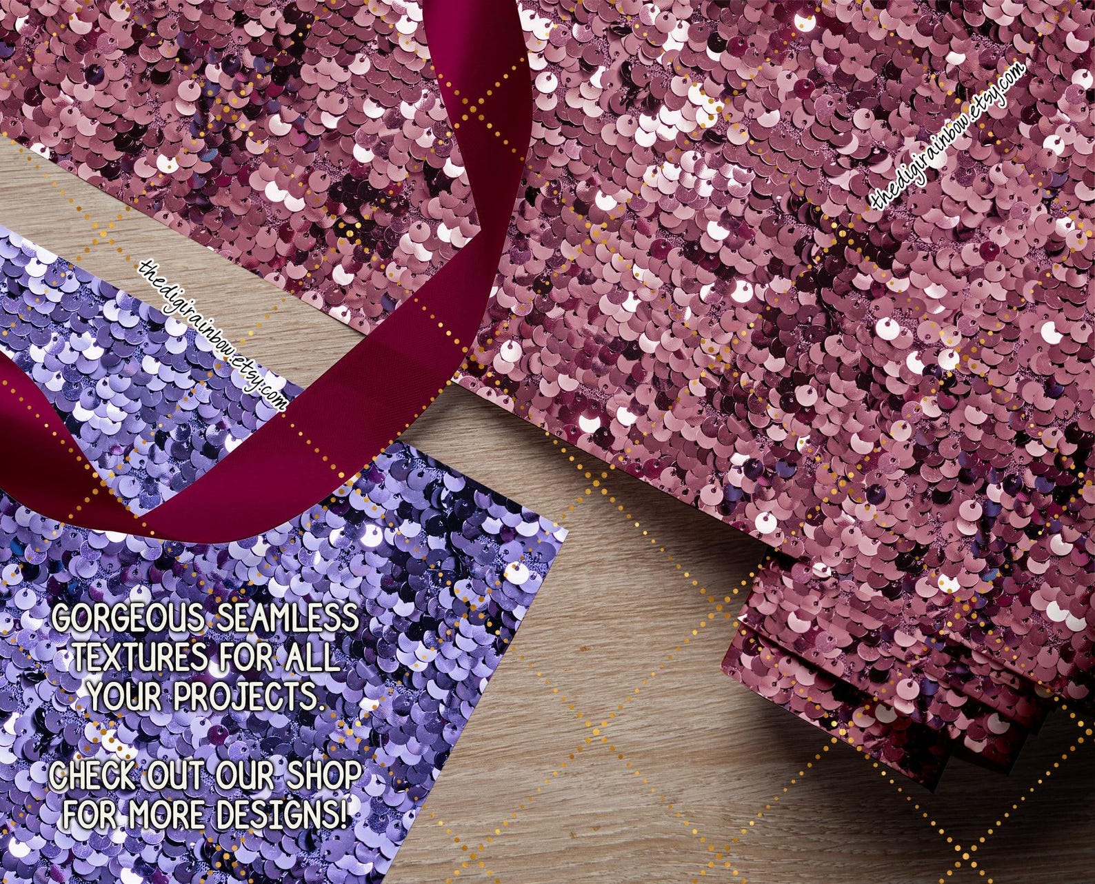 100 SEAMLESS Sequin Digital Paper Sequin Sublimation Design Rainbow ...