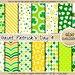 SALE St Patricks Day Digital Paper Leprechaun Digital Paper Green ...