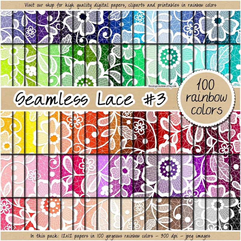 Lace Scrapbook Paper - Etsy