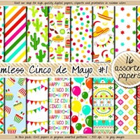 Fiesta Alphabets for Digital Scrapbooking - Etsy