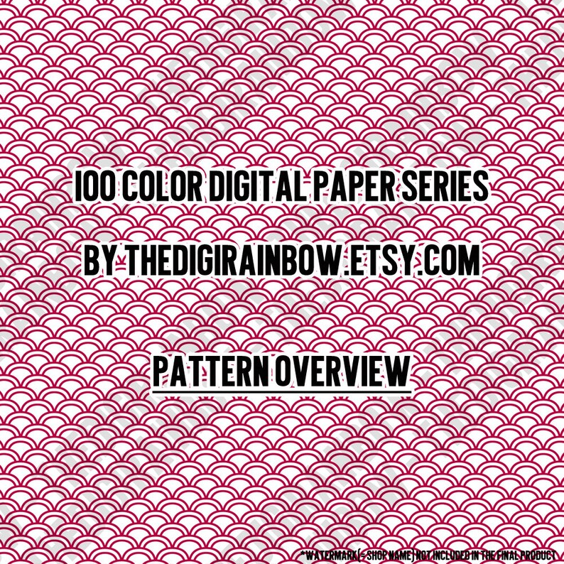 100 Rainbow Scallop Digital Paper Scale Digital Paper Chinese - Etsy