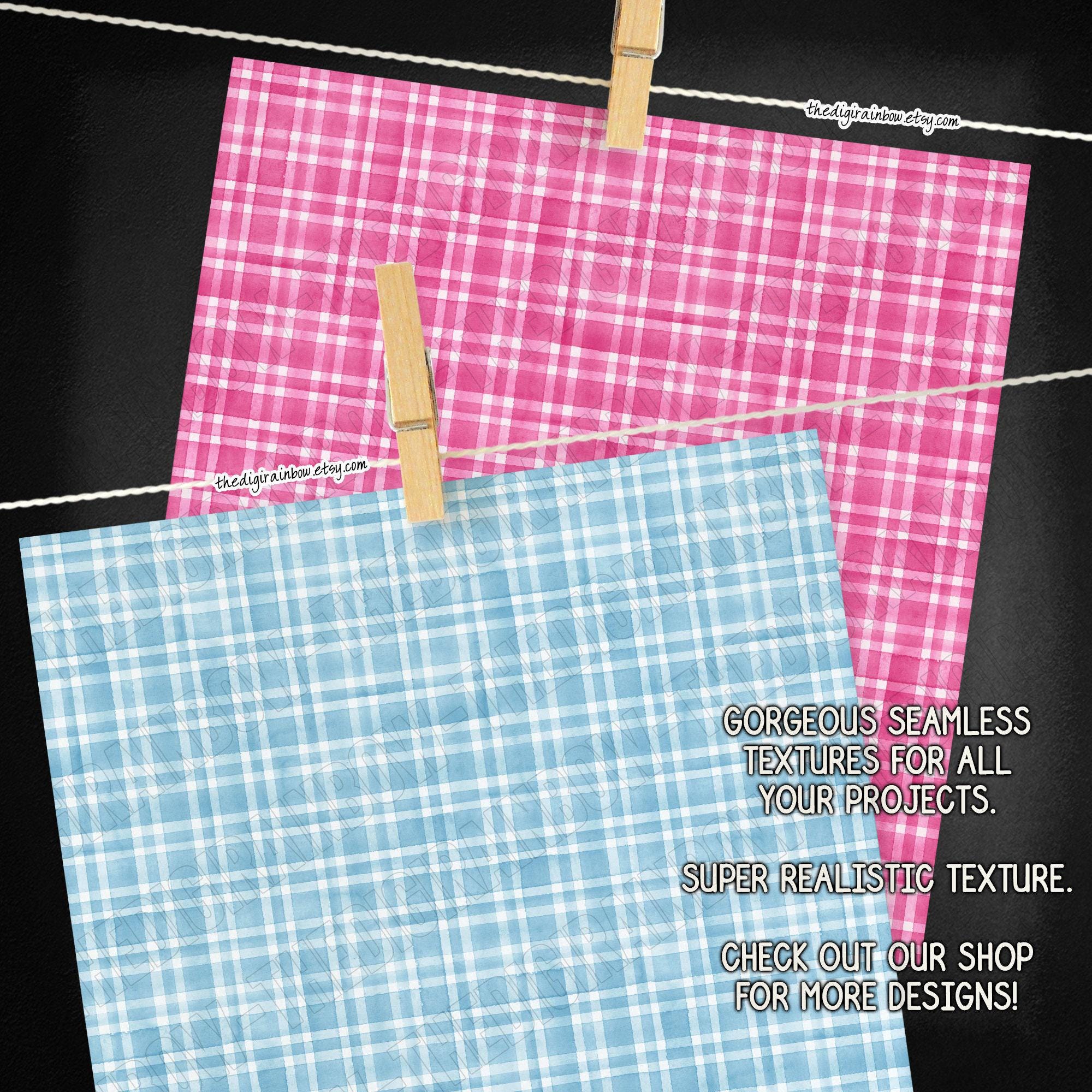 100 Seamless Watercolor Plaid Digital Paper Vintage Background Painted ...