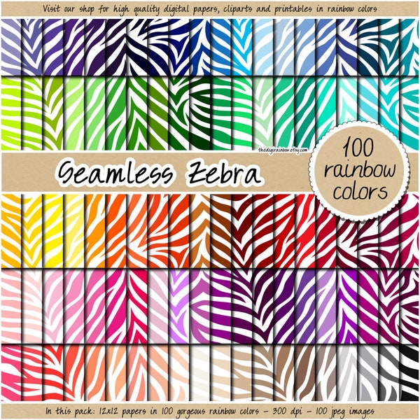 Zebra Digital Paper - Etsy