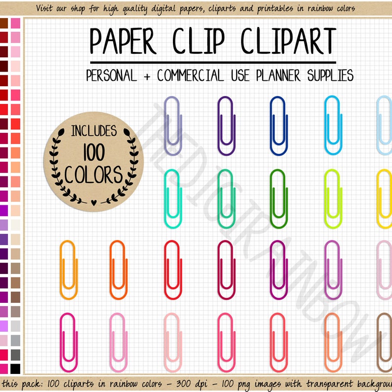 Precropped Digital Paper Clip - Etsy