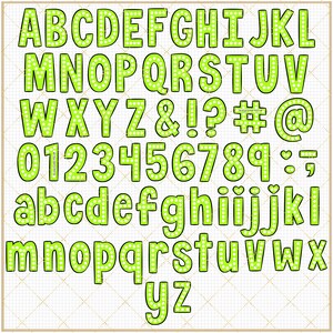 Kids Alphabet PNG Bundle Dot Letters Movie Marquee Alpha Bright ...