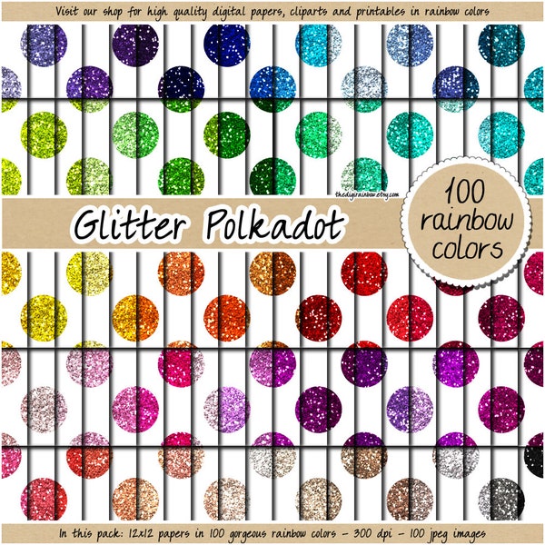 Polka Dot Glitter - Etsy
