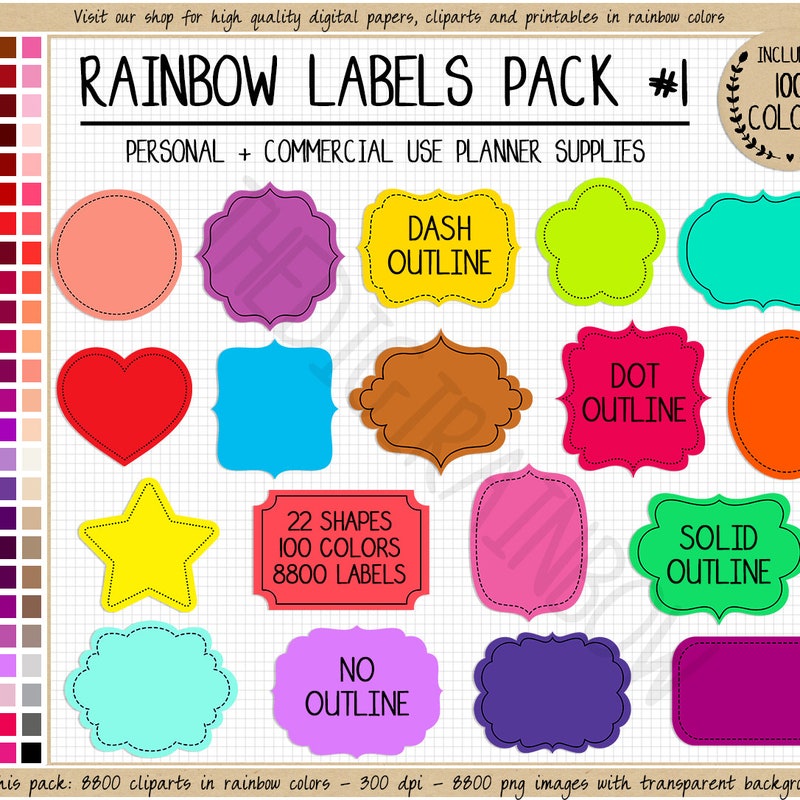 Label Clip Art - Etsy