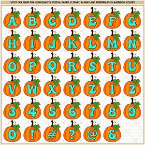 Fall Groovy Alphabet PNG Retro Halloween Pumpkin Clipart Sublimation ...