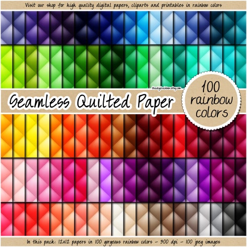 SALE 100 Seamless Quilted Digital Paper Leather Digital Paper - Etsy