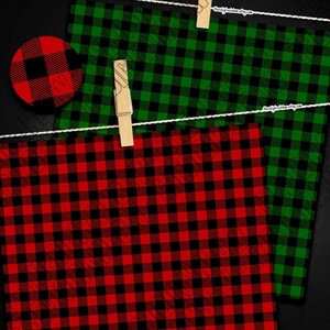 100 Seamless Buffalo Plaid Digital Paper Lumberjack Print Rainbow ...